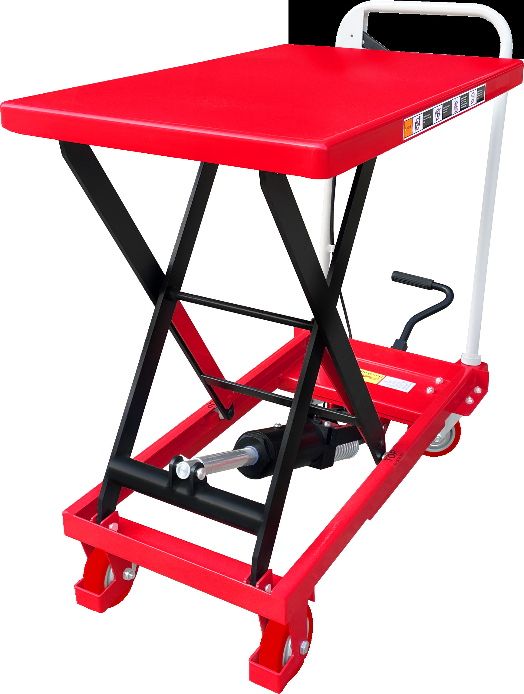 Foot Pedal Hydraulic Elevating Lift Carts Heavy Loads Battery Lifting ...